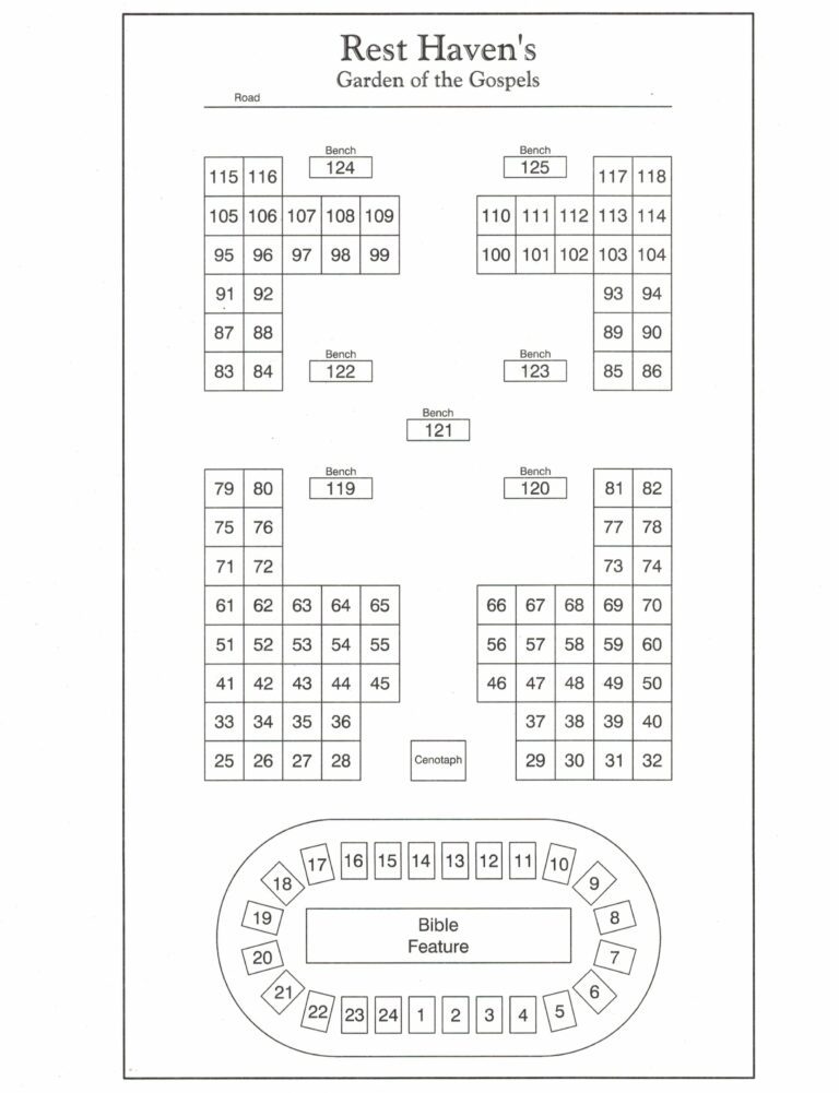 Section Maps - Rest Haven Memorial Gardens